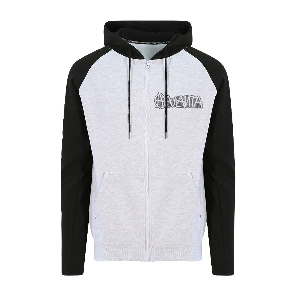 Apulanta, Vintage Logo, Baseball Zip Hoodie – Backstage Rock Shop