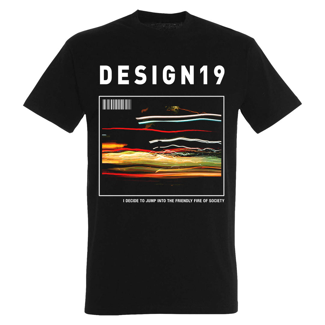 Design19, Friendly Fire, T-Shirt – Backstage Rock Shop
