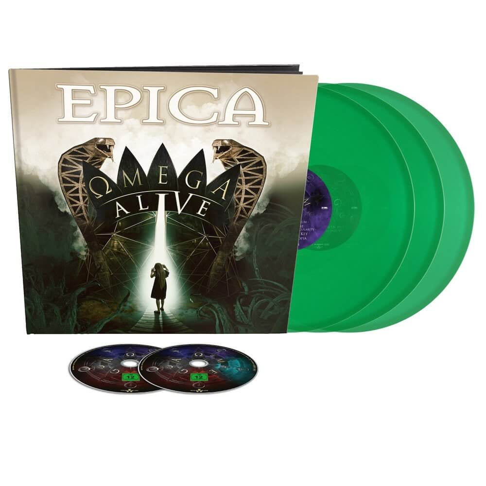 Epica, Omega Alive, Earbook 3LP Vinyl + Blu-Ray + DVD – Backstage Rock Shop