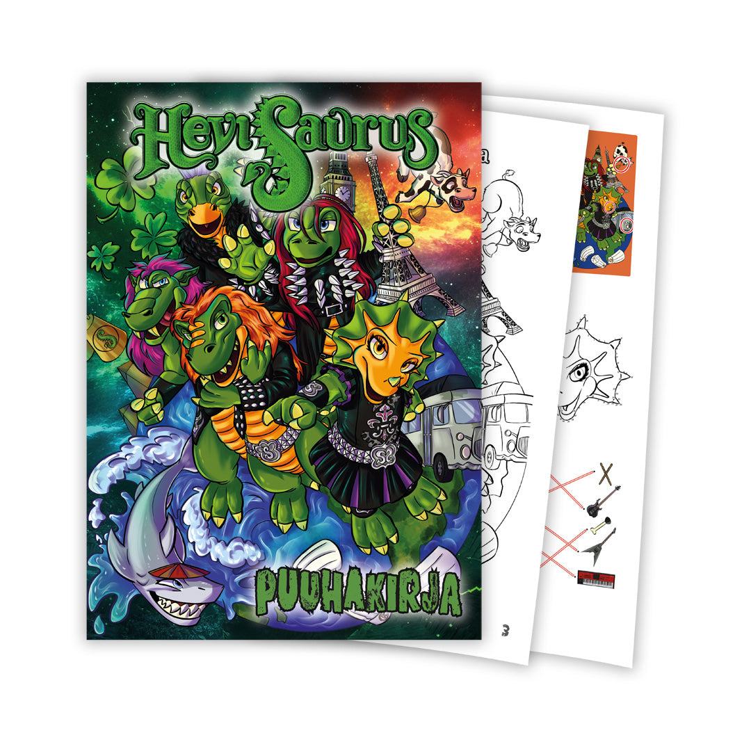 Hevisaurus, Activity Book – Backstage Rock Shop