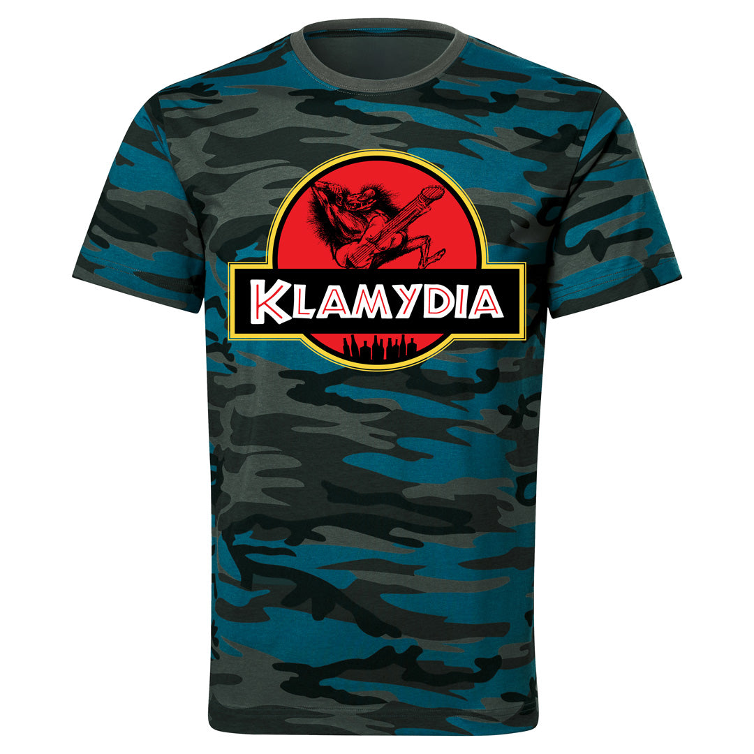 Klamydia, Klamyssik, Camouflage Petrol T-Shirt – Backstage Rock Shop