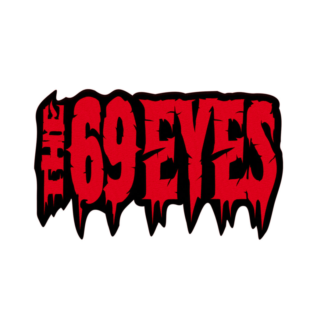 The 69 Eyes, Vampire Red Logo, Embroidered Patch – Backstage Rock Shop